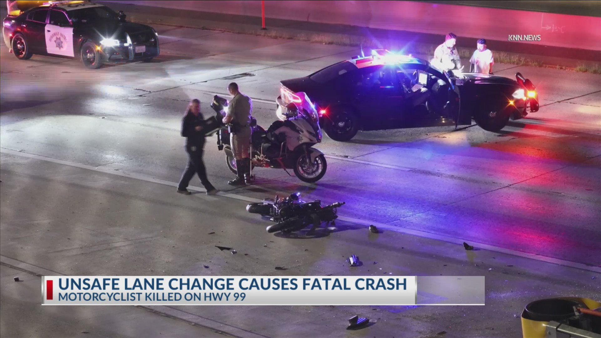 Unsafe lane change causes fatal motorcycle crash on Hwy 99
