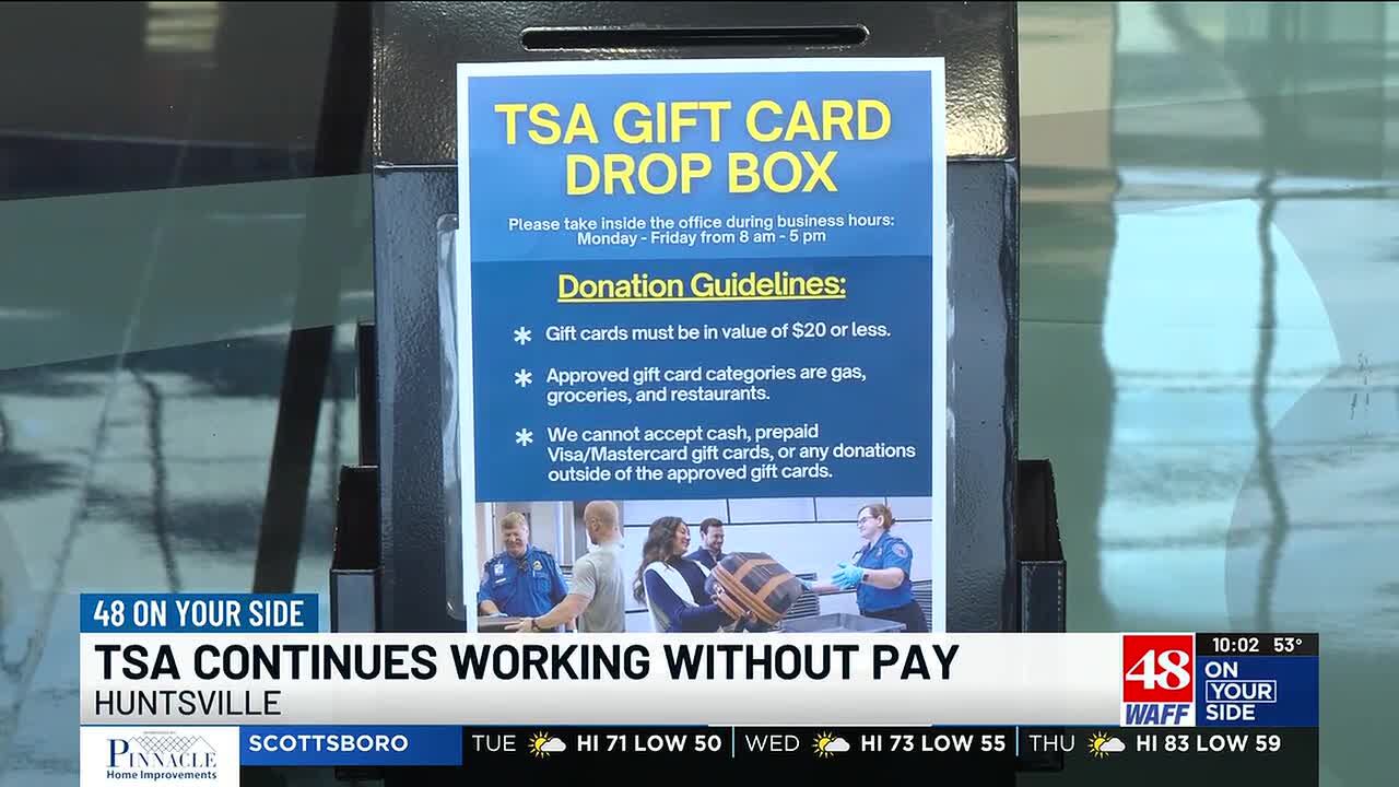 Huntsville International Airport collecting gift card donations for ...