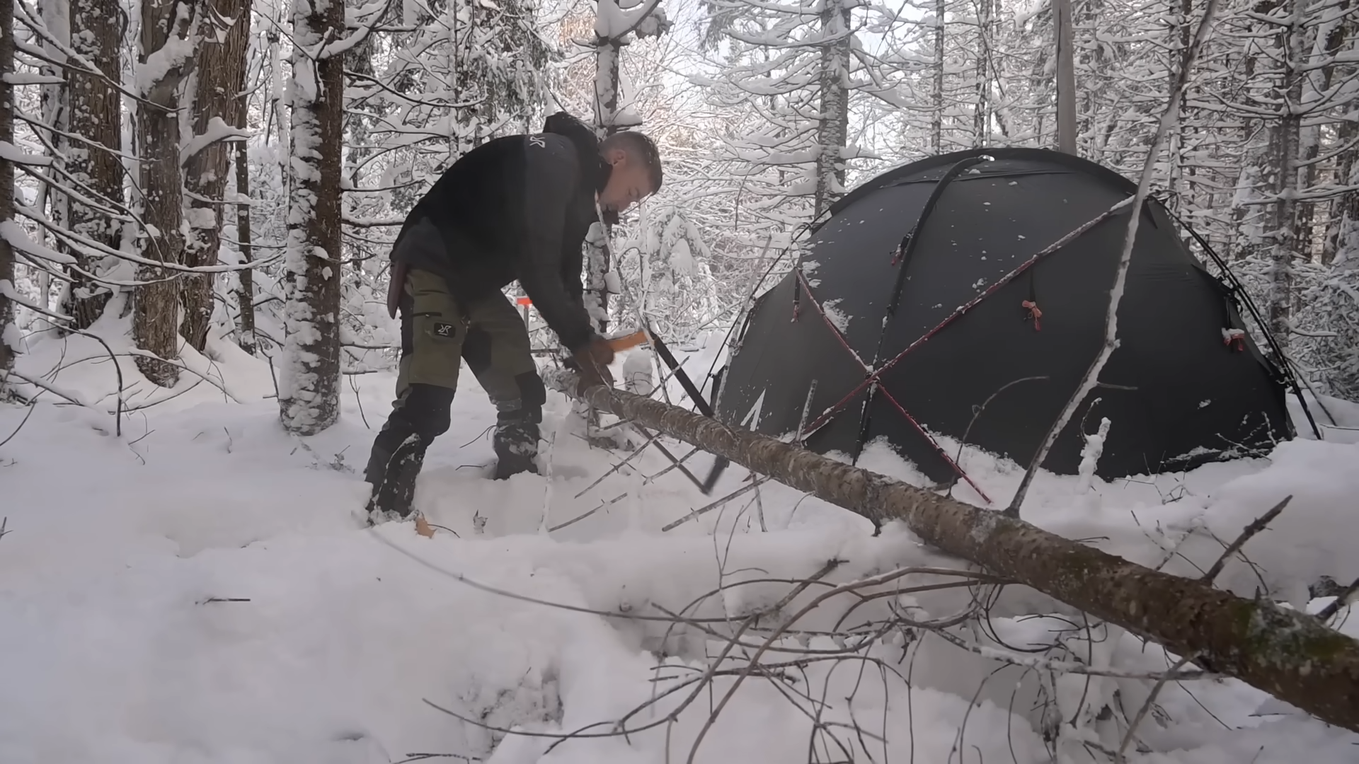 This camp started calm - then the blizzard hit