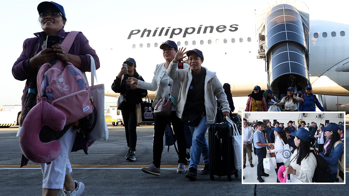 4th gov’t-chartered flight brings home 343 OFWs, kin from Middle East