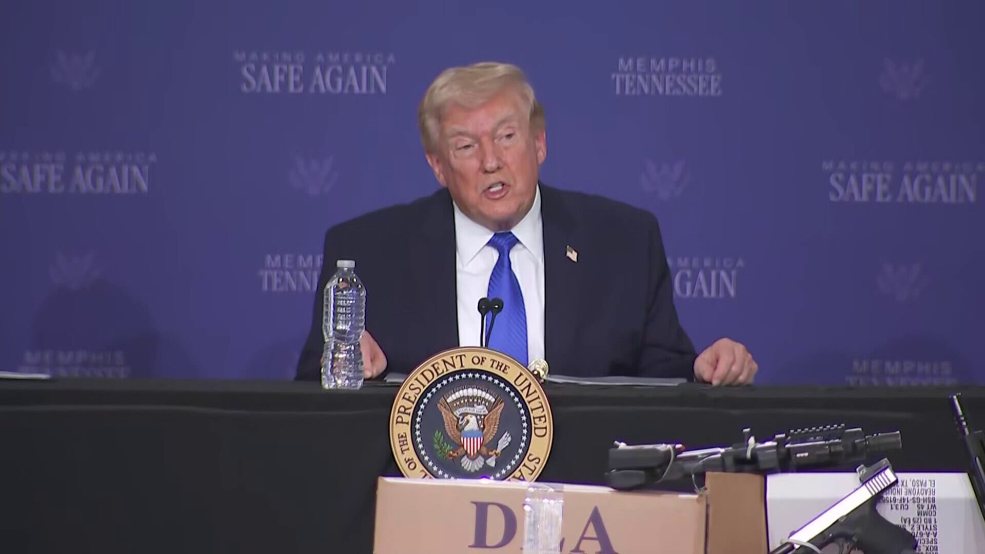 Pres. Trump visits Memphis, touts task force shift on crime