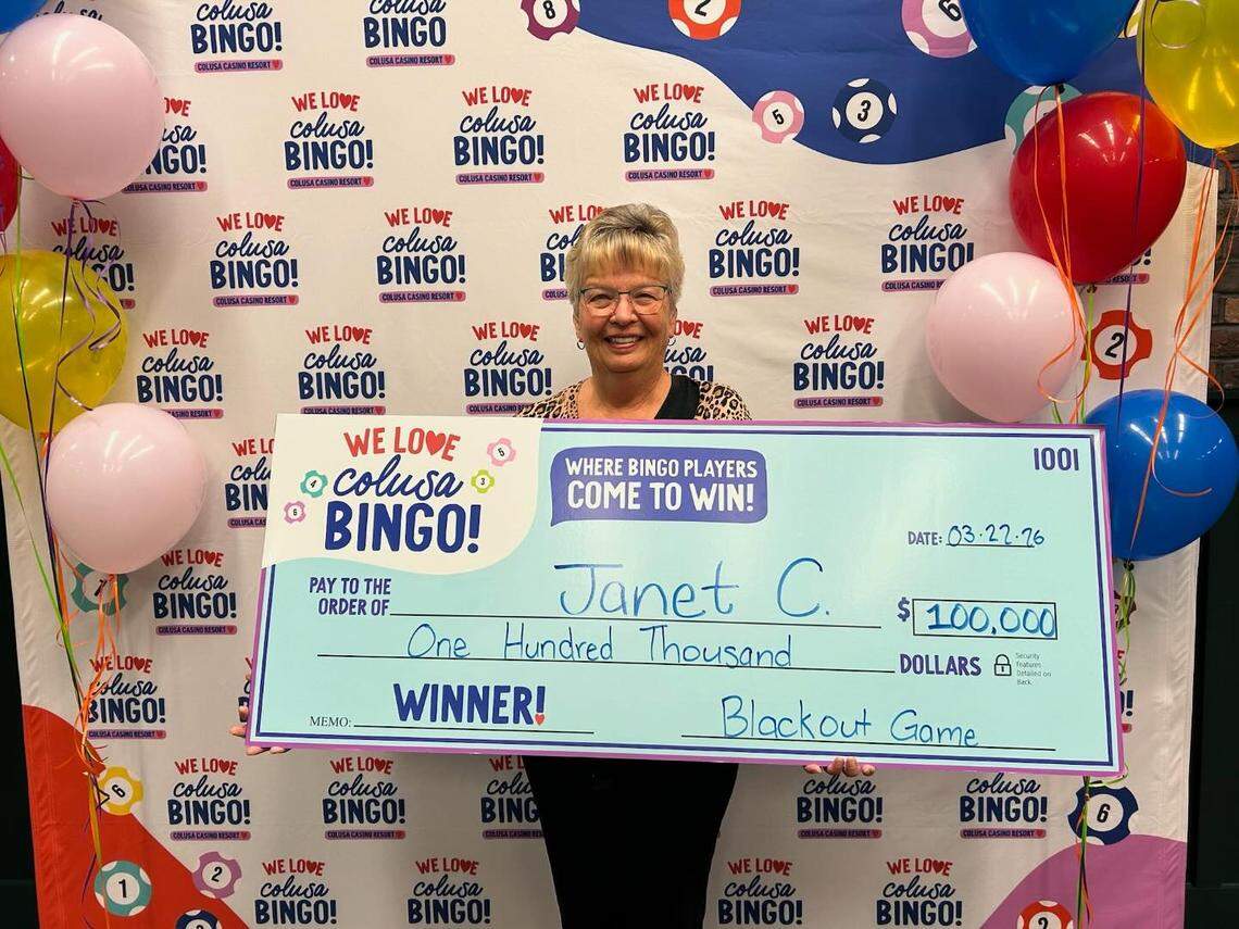 Bingo player wins six-figure prize at Sacramento-area casino Sunday