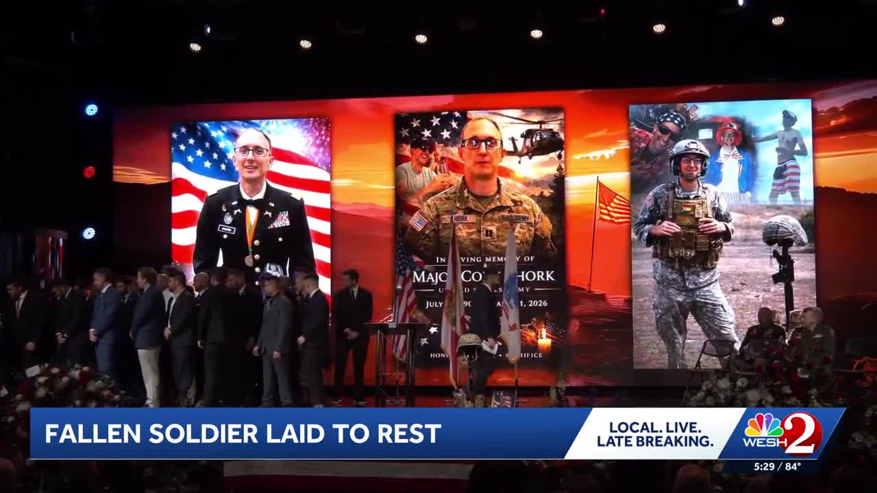 Maj. Cody Khork laid to rest at Florida National Cemetery
