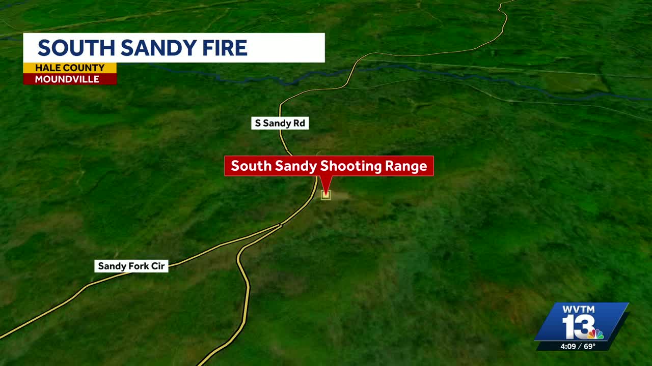 Wildfire burns 290 acres near South Sandy Shooting Range in Moundville