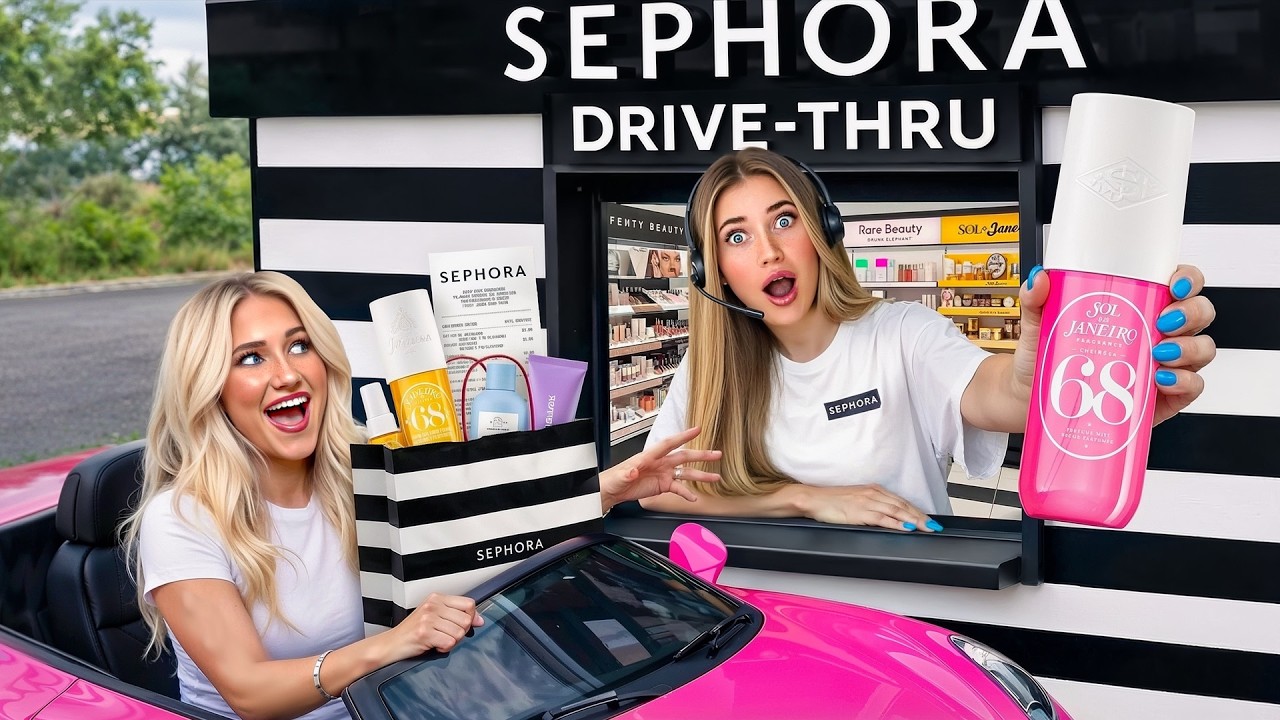 I built the first ever Sephora drive-thru! 🤩