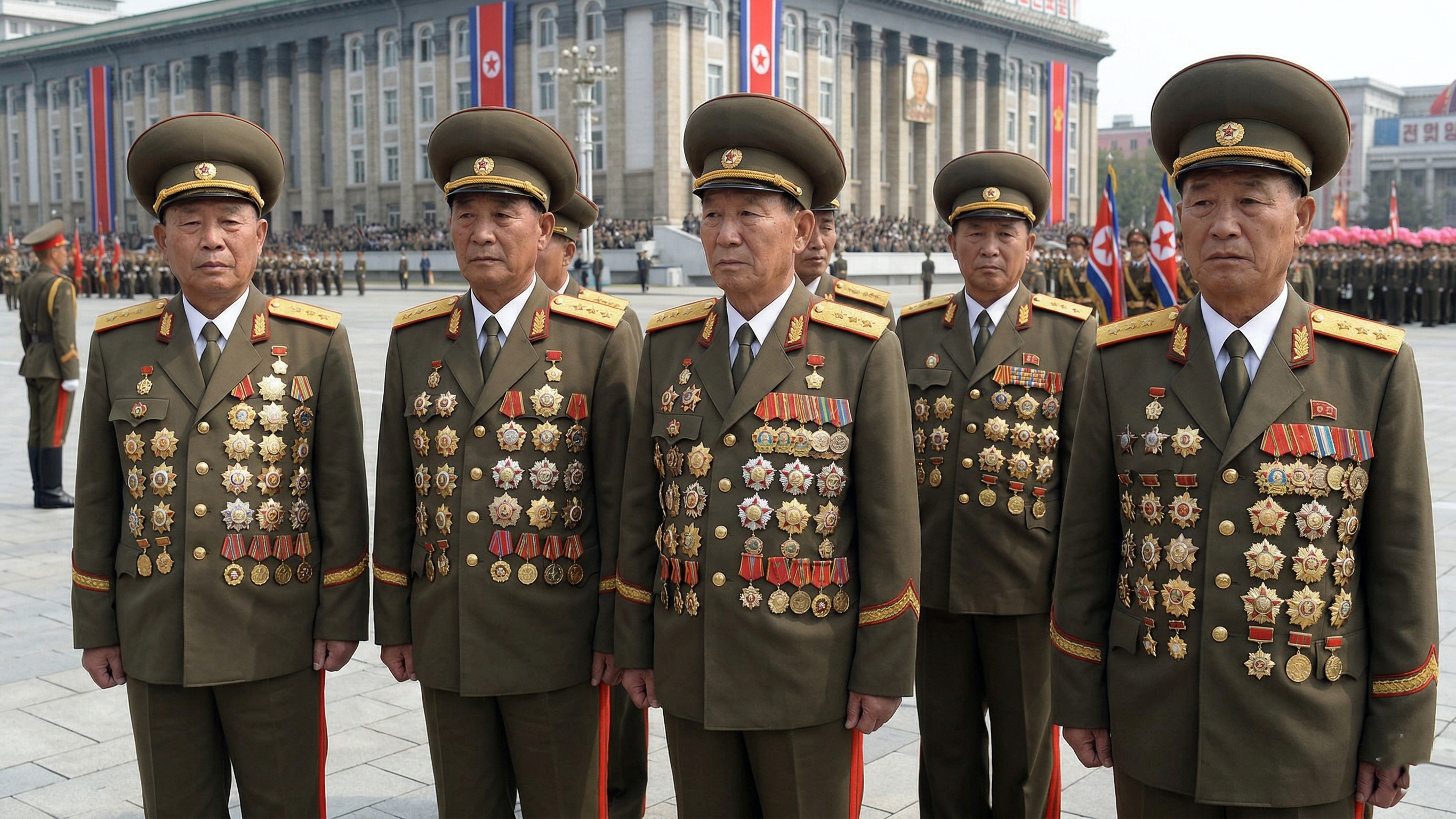 Unglaublich, warum nordkoreanische Generäle 20+ Medaillen tragen