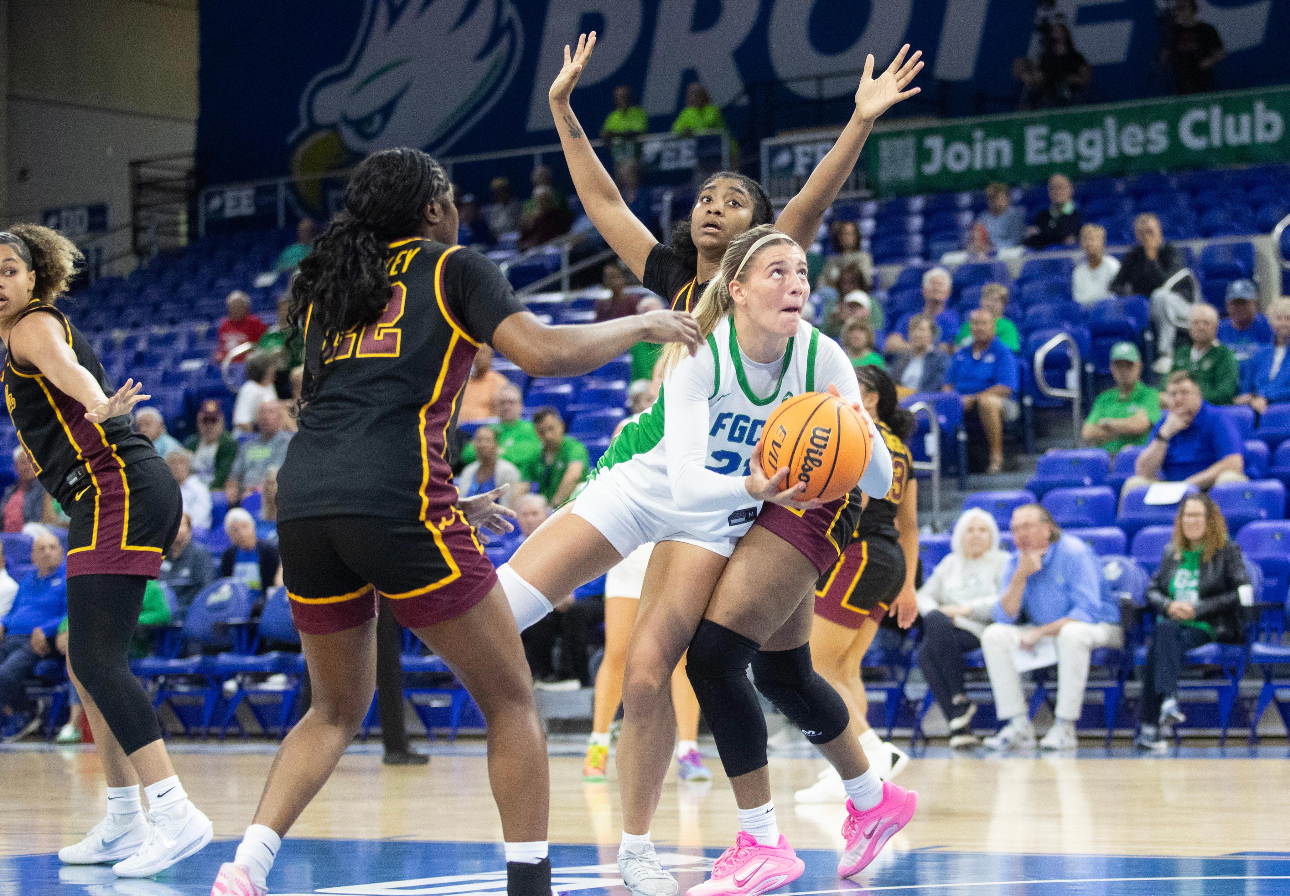 FGCU women fall in first March game under coach Raina Harmon in WNIT