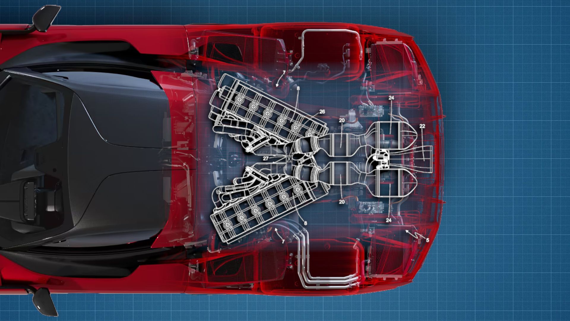 Ferrari patents a V12 engine unlike anything you've ever seen