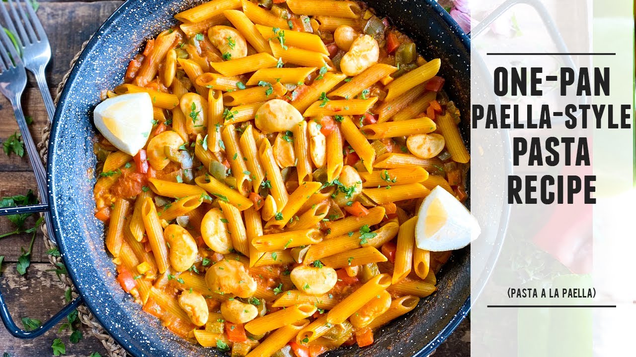 Paella-style pasta recipe: Spanish-inspired one-pan comfort meal