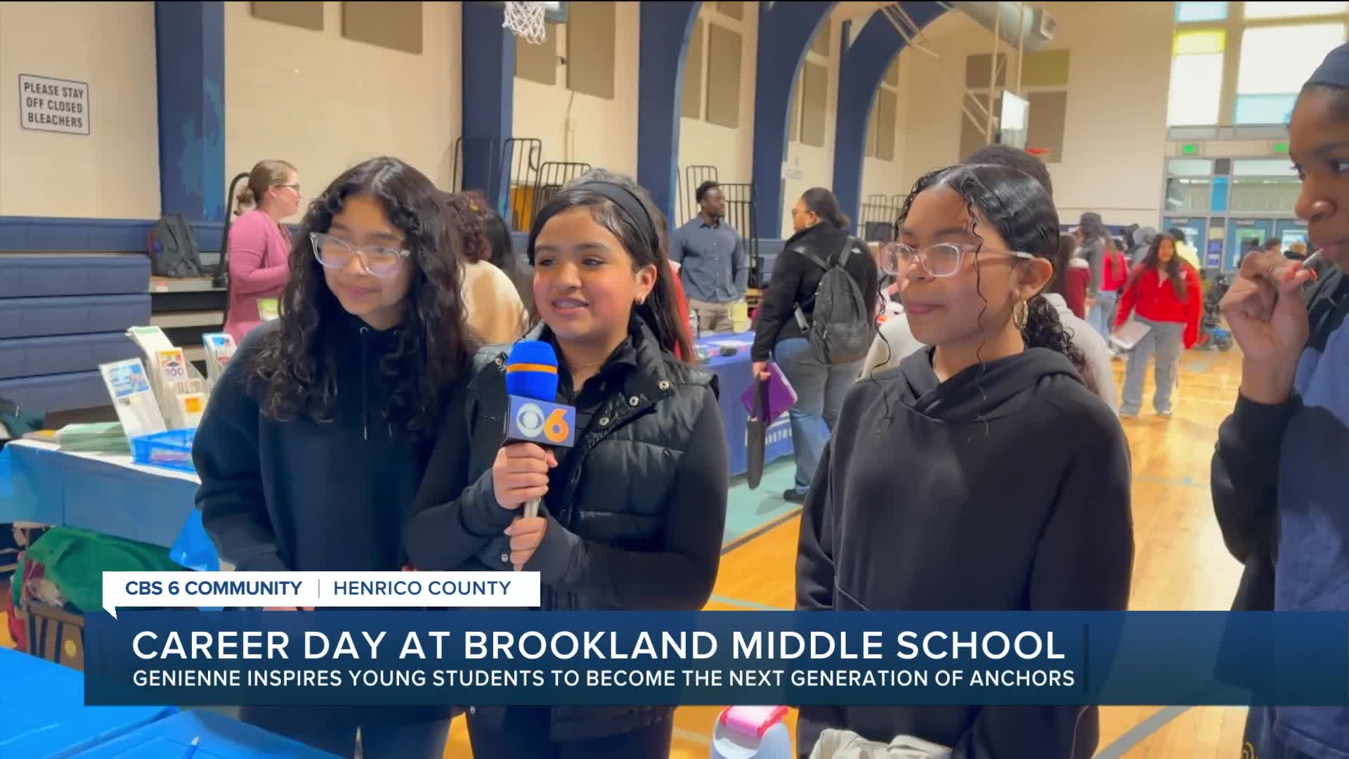 CBS 6 anchor GeNienne Samuels heads back to Brookland Middle School for ...