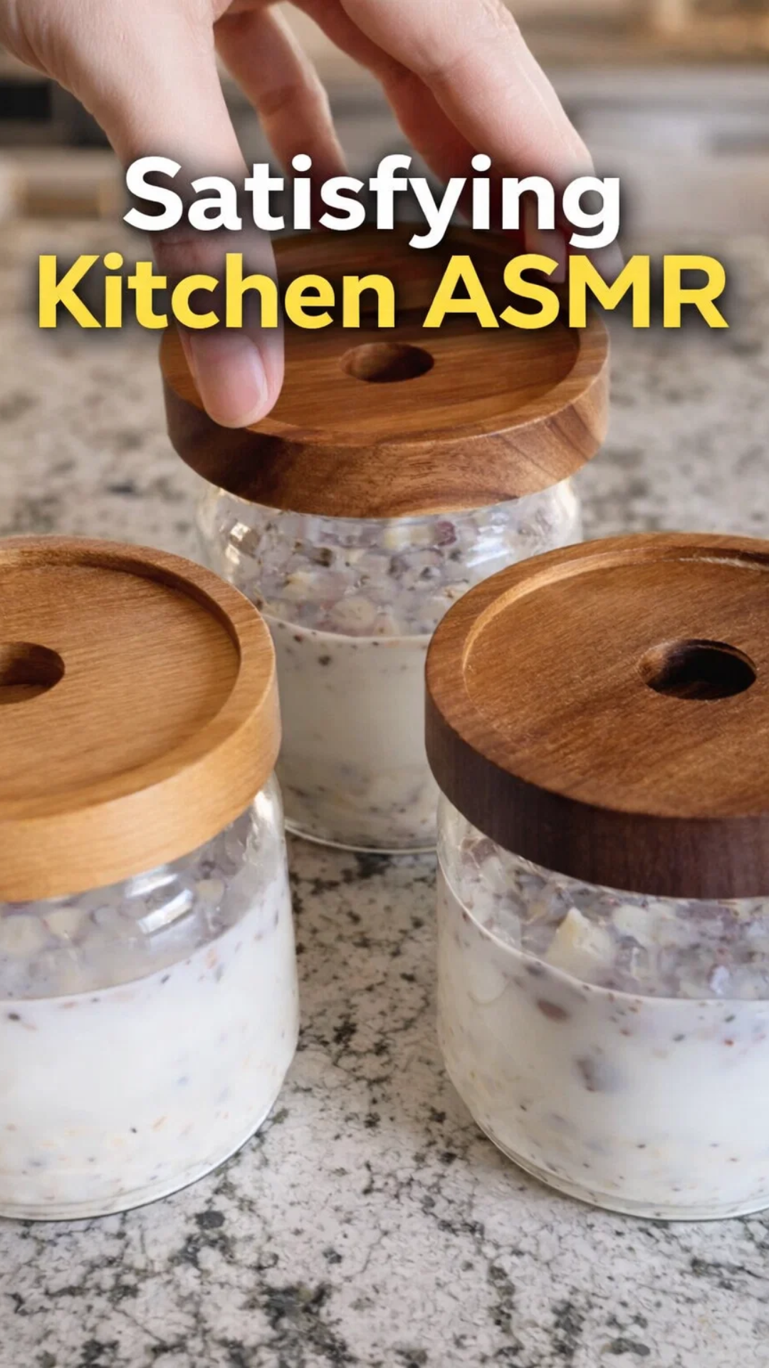 Satisfying kitchen ASMR apple pie oats lunch prep and food hacks