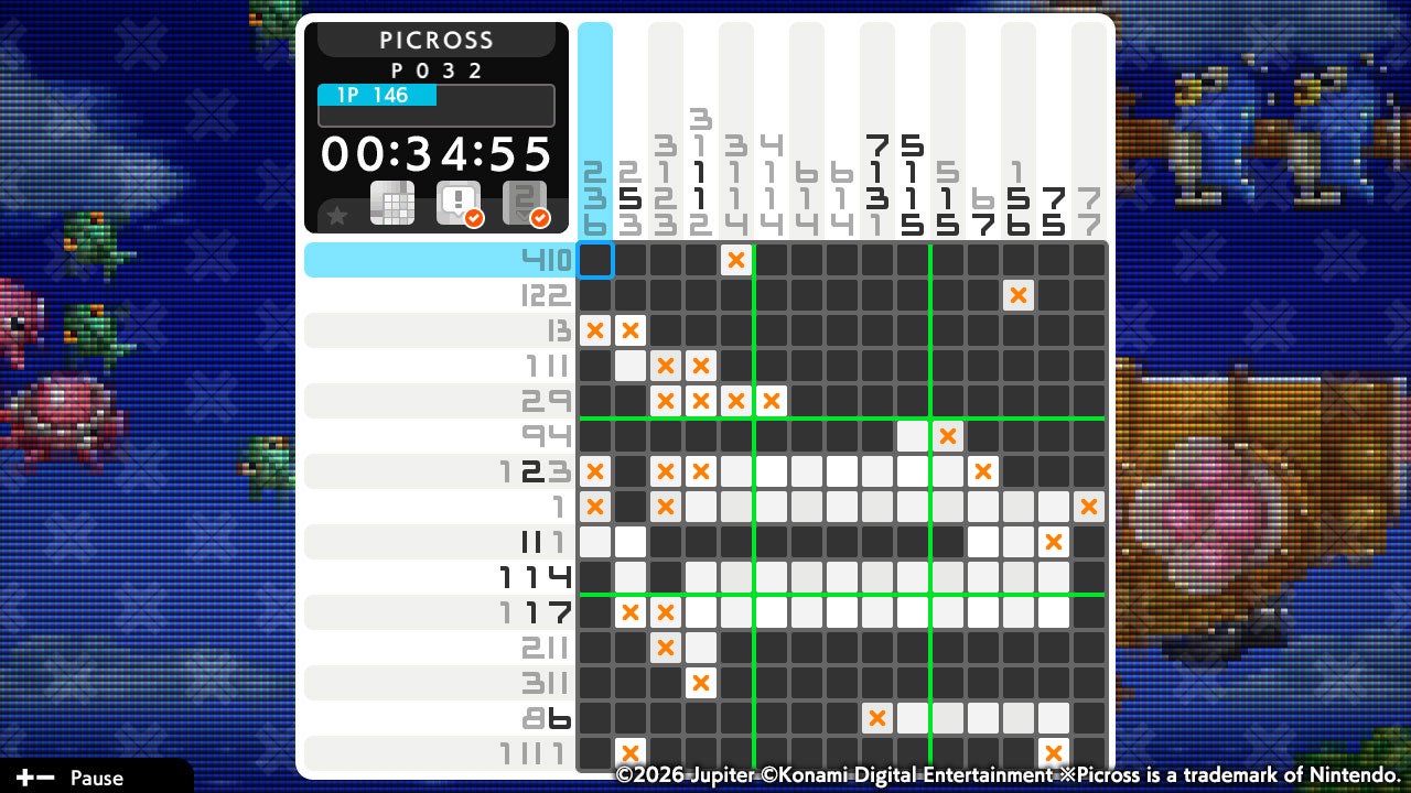 Picross S: Konami Antiques Edition screenshots
