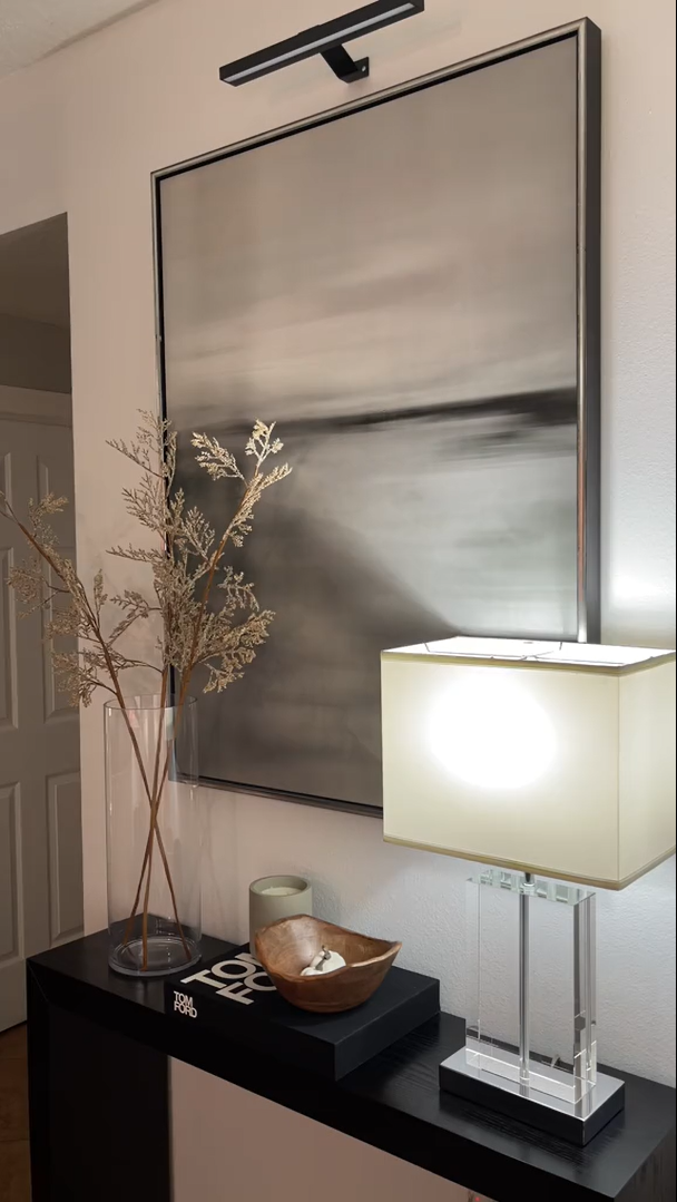 My clean modern console table setup you need to see