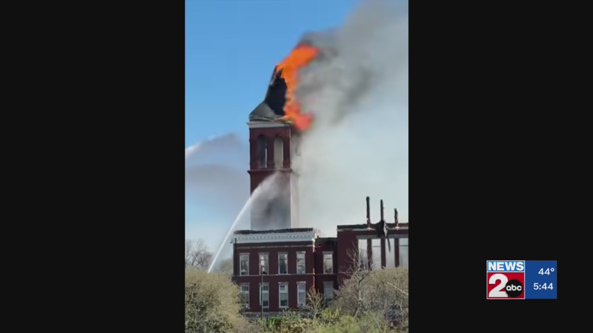 Historic courthouse destroyed in fire