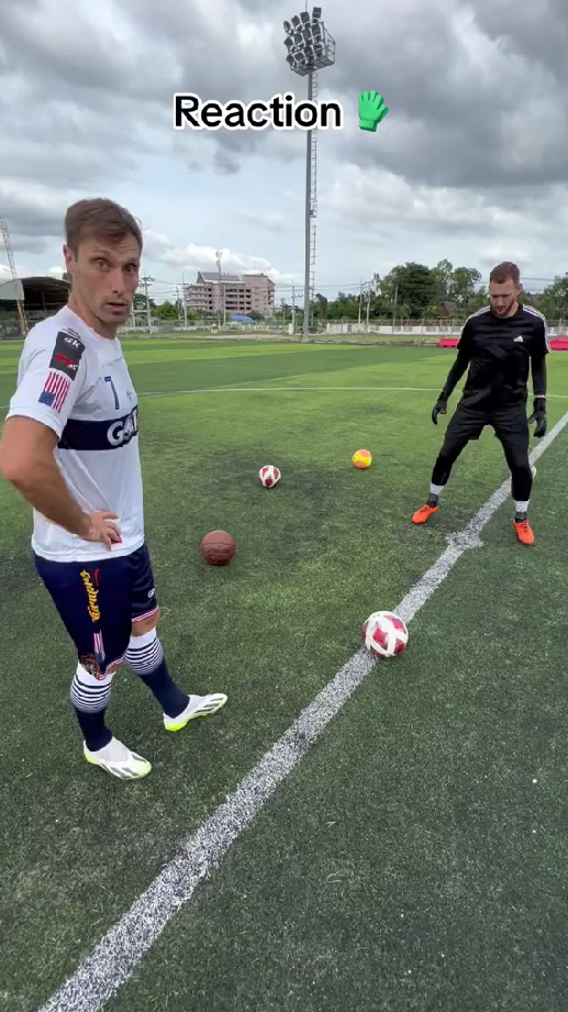 Incredible reflex save that shocked everyone watching