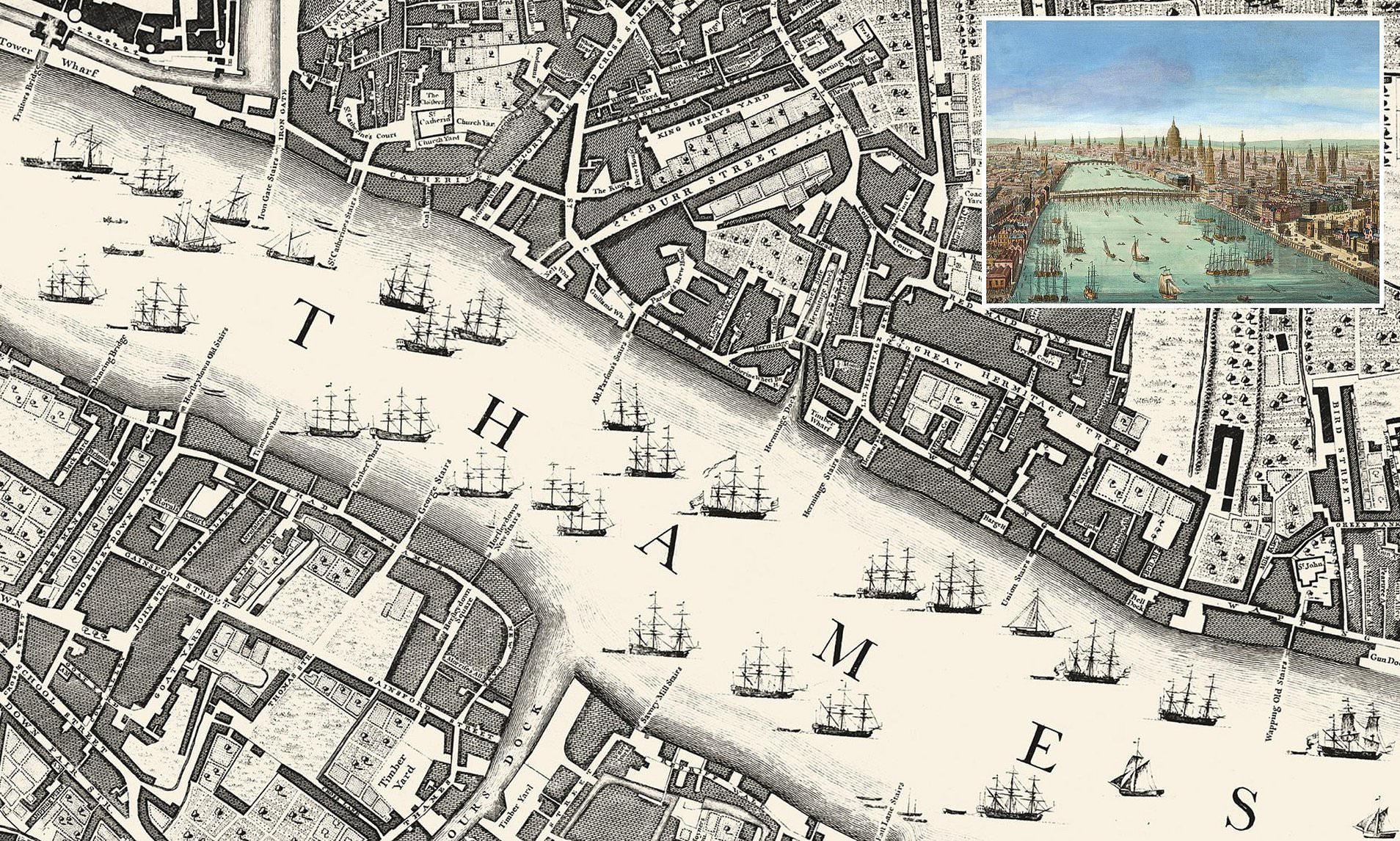 When Mile End was a small country town: Maps reveal bird's-eye view of ...