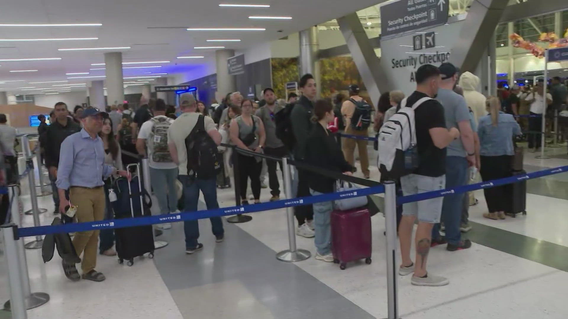 Houston IAH TSA delays continue as travelers sleep at airport