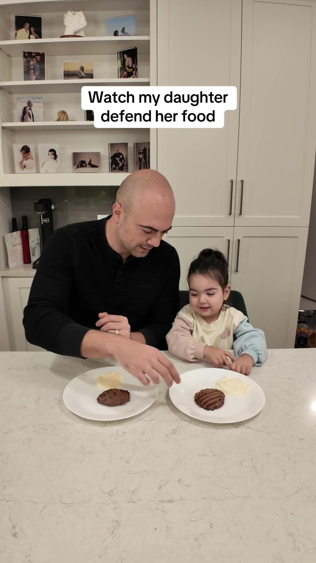 The sweet moment a toddler stands up for independence