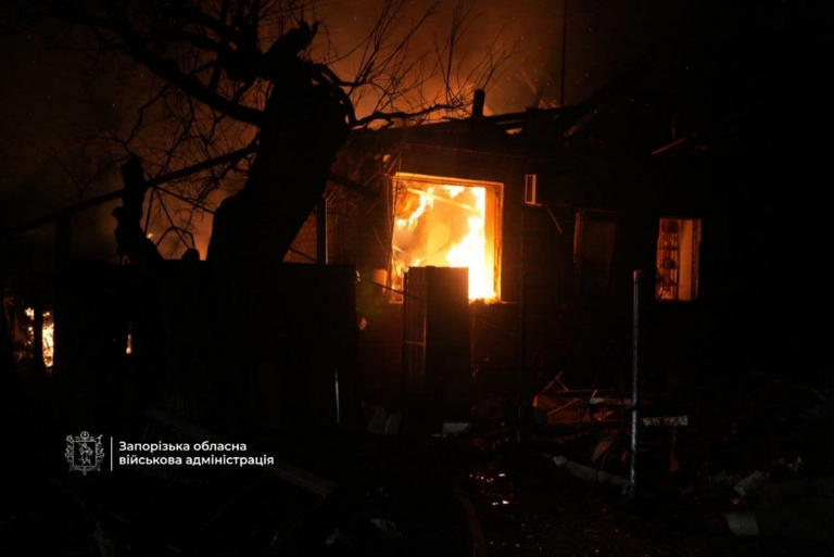 Russian drone hits residential high-rise in Zaporizhzhia, fires and ...