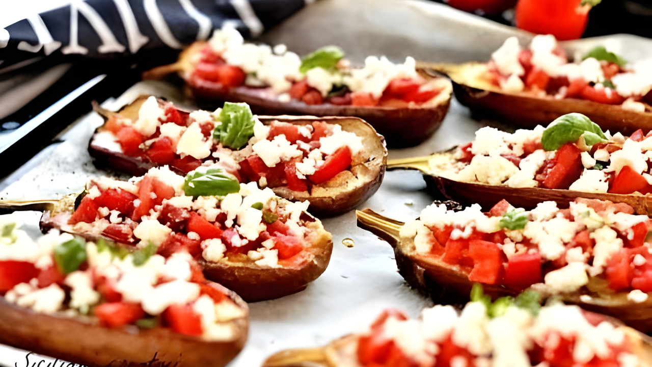 Melanzane al forno con pomodori e feta: ricetta facile e saporita della ...