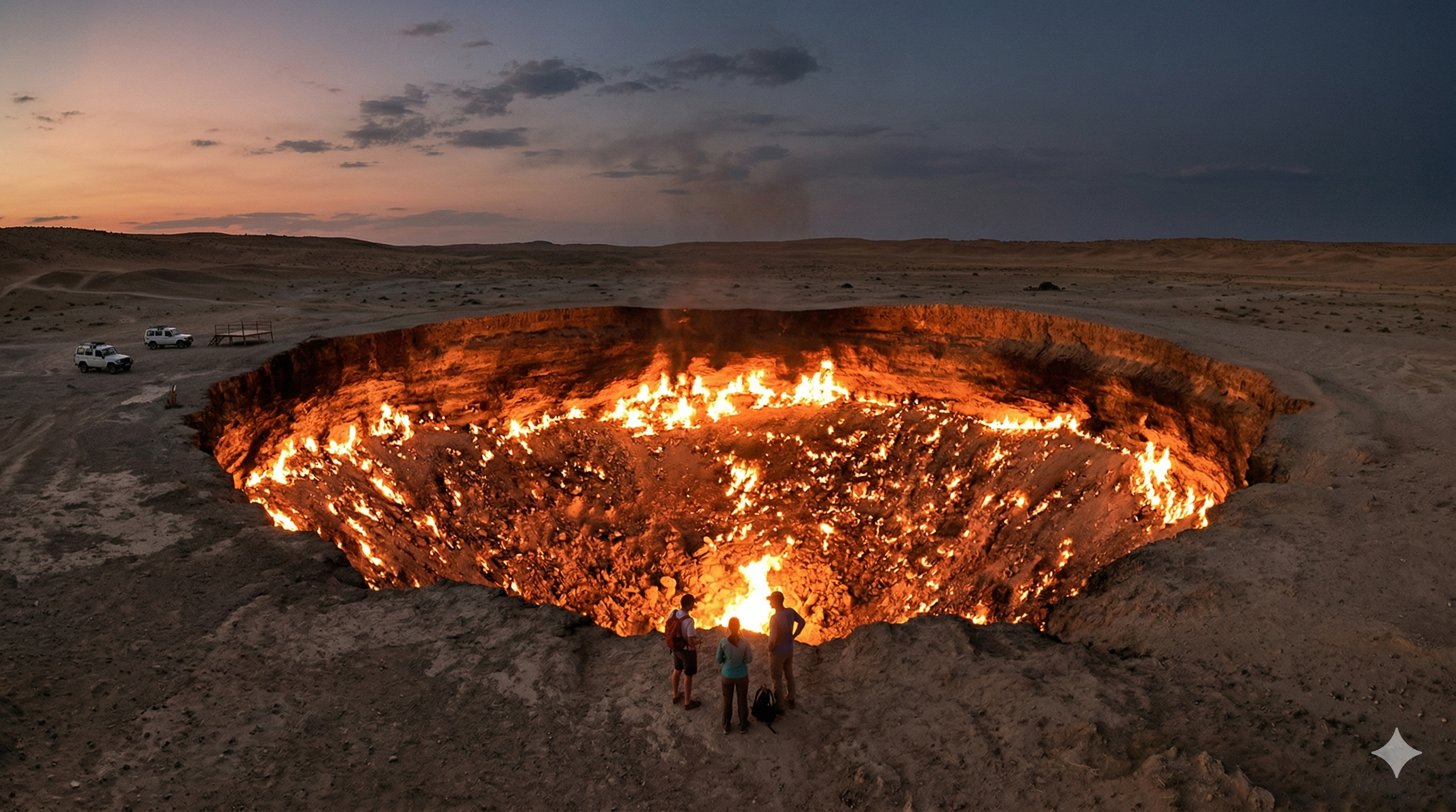The 'gate to hell': Why this burning crater in Turkmenistan still ...