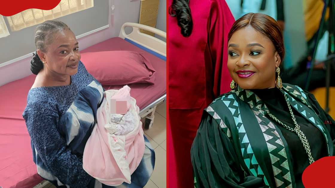 Delightful moment as couple welcomes first child after 17 years of waiting