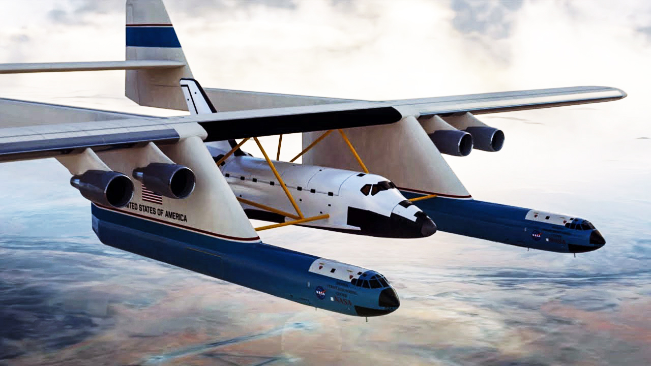 The B-52 space shuttle carrier built from 2 bombers - Conroy Virtus