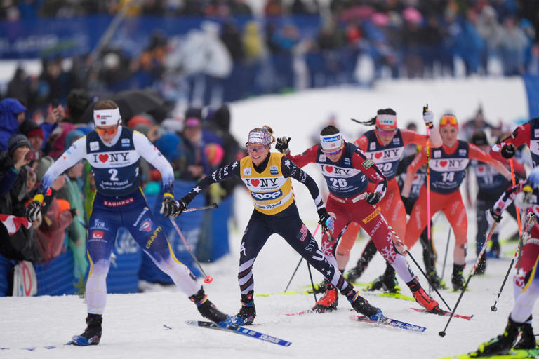 Jessie Diggins wraps up storied career at Lake Placid World Cup