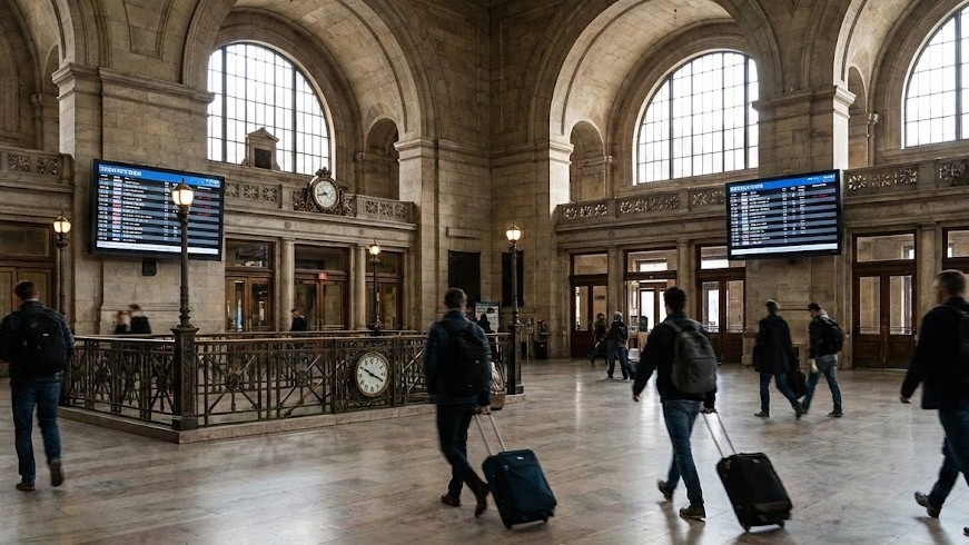 The return of the grand train station