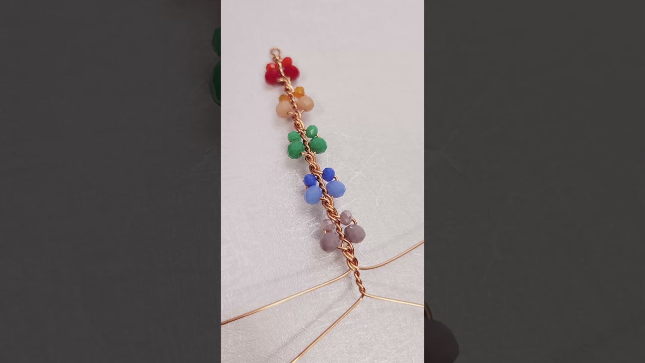 Handmade jewelry - spring butterflies bracelet - wire and crystal ...