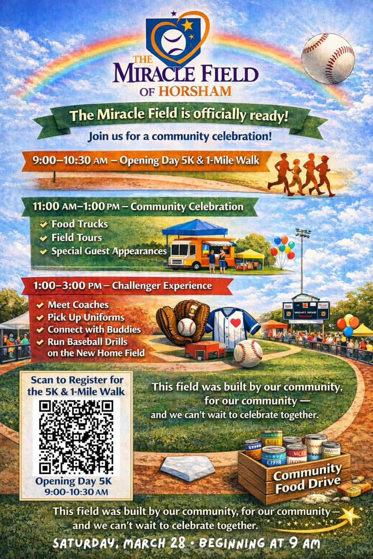 Miracle Field of Horsham opening Saturday