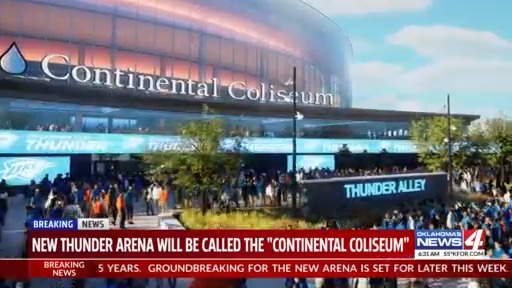 New Thunder arena will officially be named Continental Coliseum