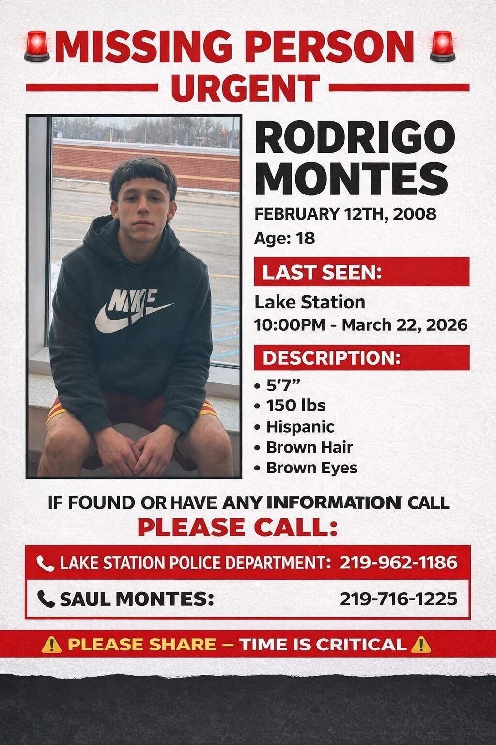 NW Indiana police search for missing 18-year-old after truck found ...