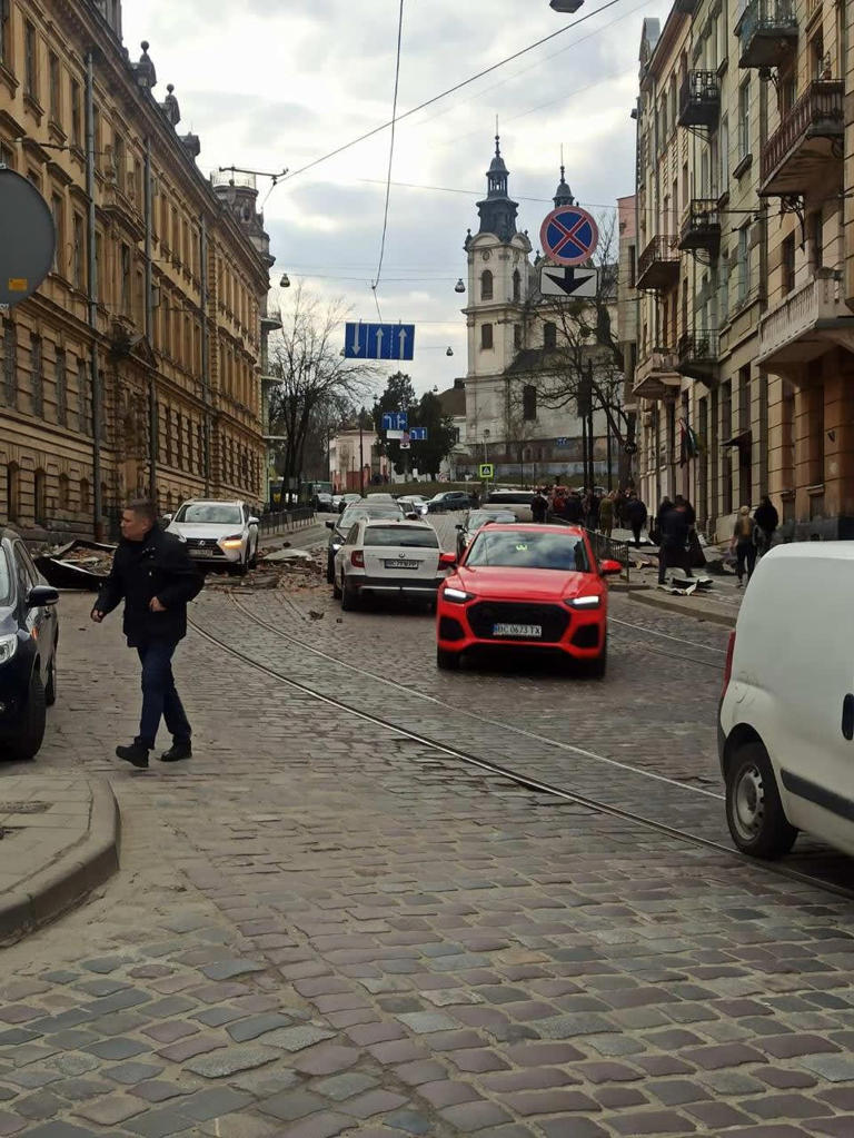 High-rise residential building catches fire in Lviv after second ...