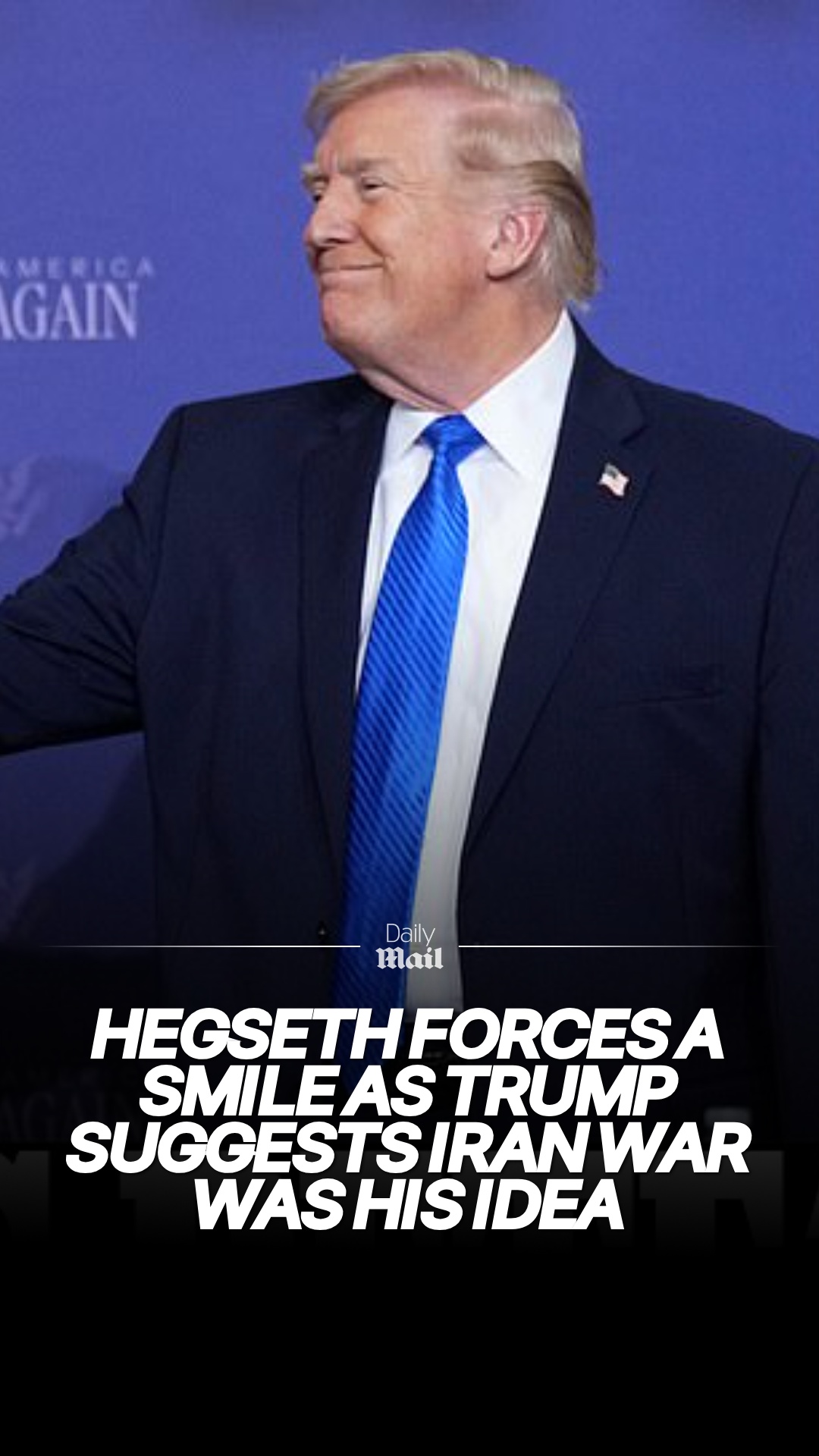 Trump suggests Hegseth led push for Iran strikes in remarks