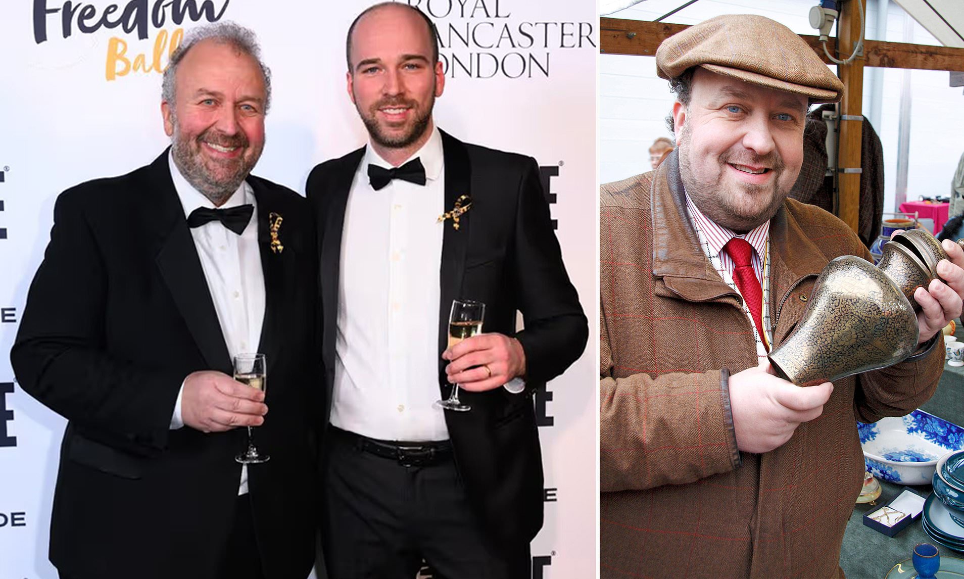 Bargain Hunt star James Lewis marries husband 18 years his junior after ...