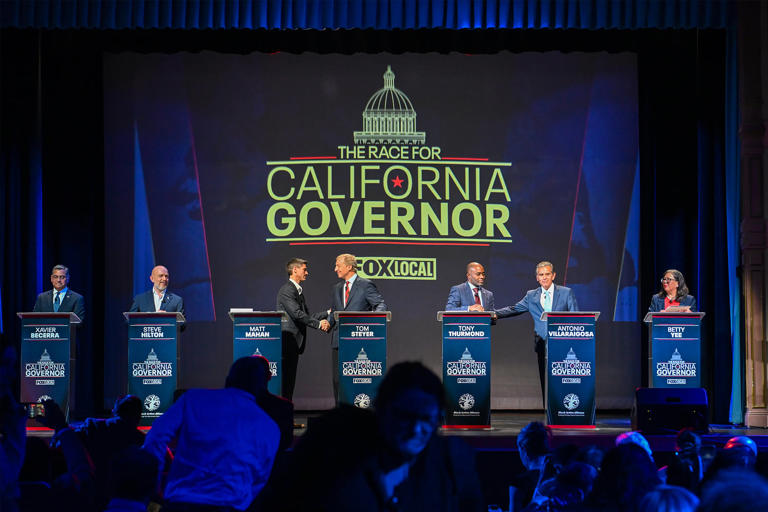 California governor debate canceled after criticism of criteria that ...