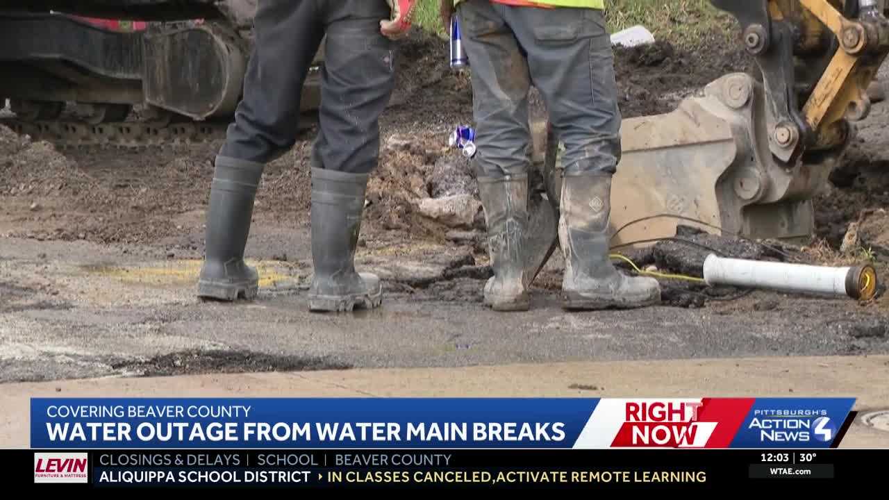 Officials issue boil water advisory after main breaks in Beaver County