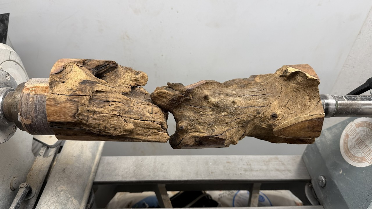 I filled a teak root with resin—look at it!