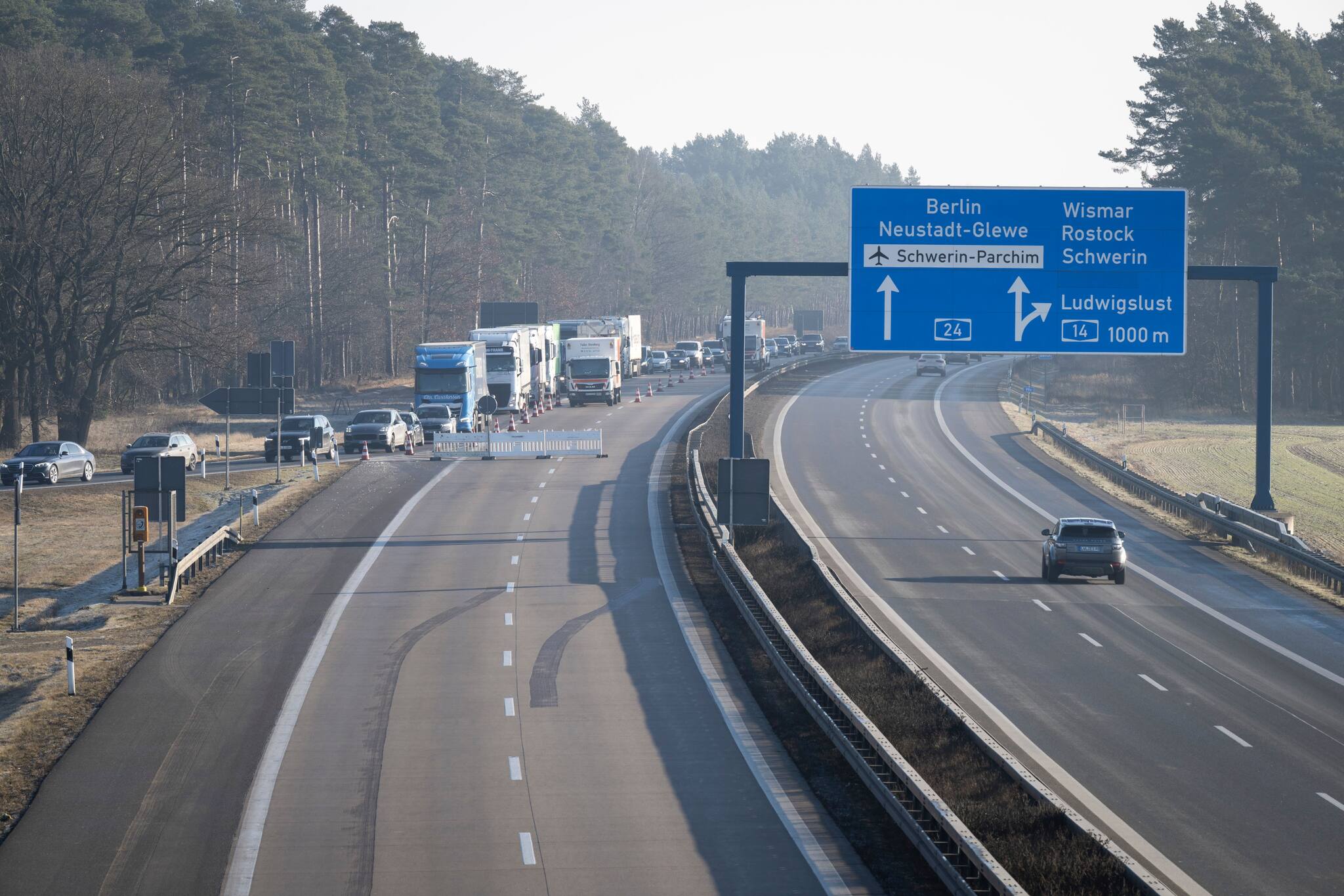 Schone Vollsperrung A1 Richtung Hamburg Bild