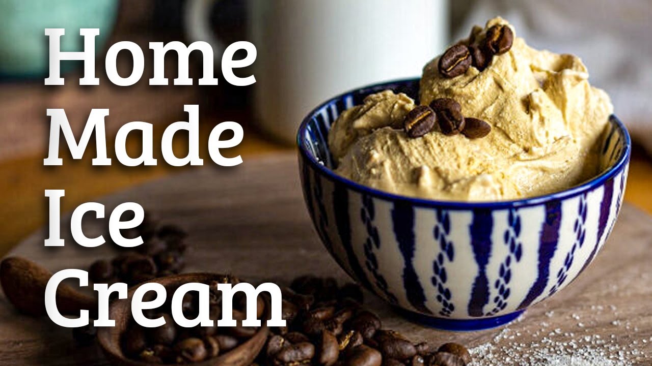 I made the best homemade coffee ice cream! 🍦