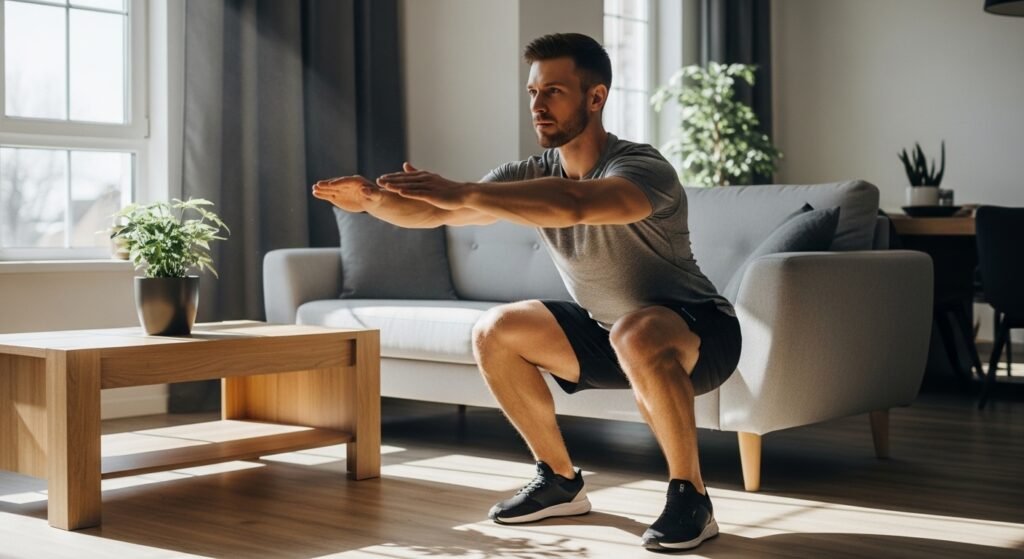 8 easy exercises men can do without equipment