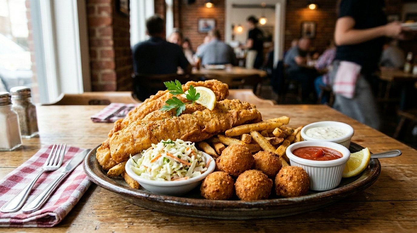 5 chain restaurants with bigger fried fish platters than any other food ...