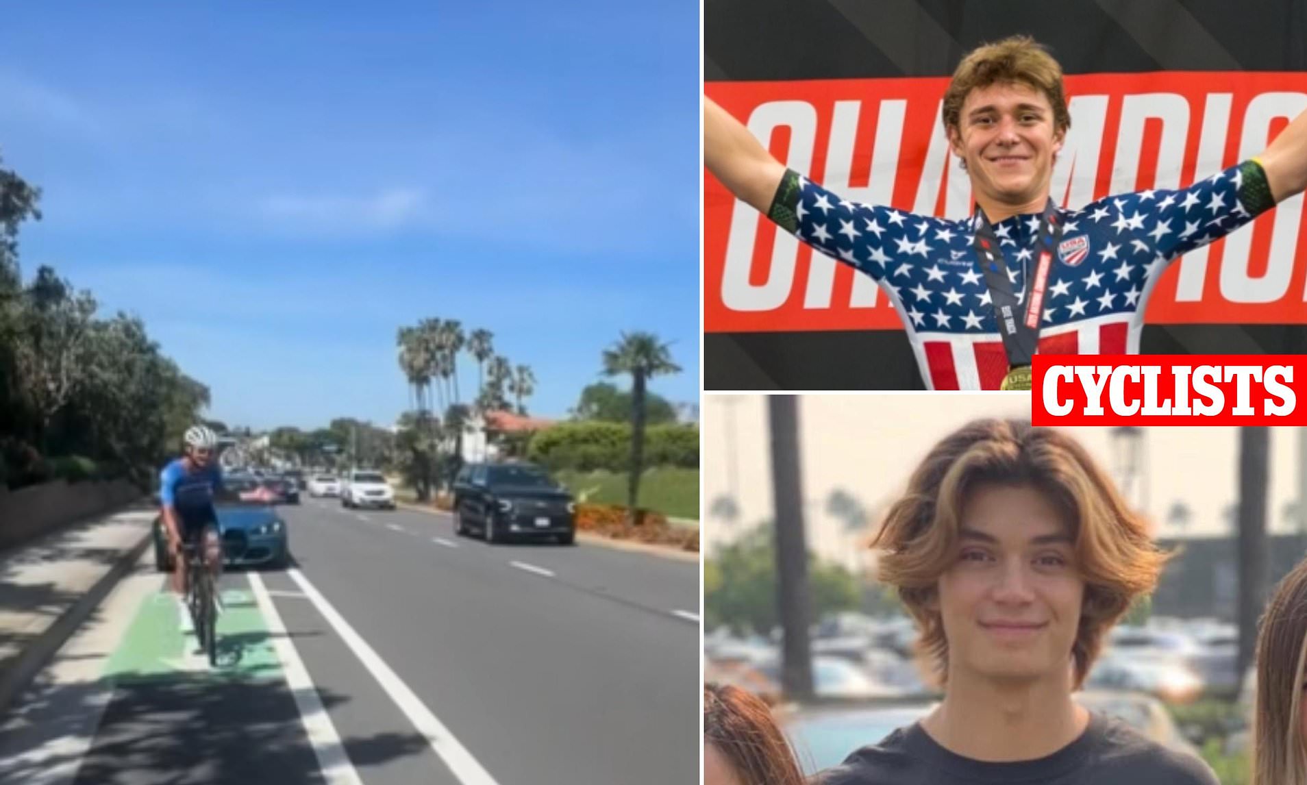 Raging BMW driver swerves into cycle lane and starts hurling objects at ...