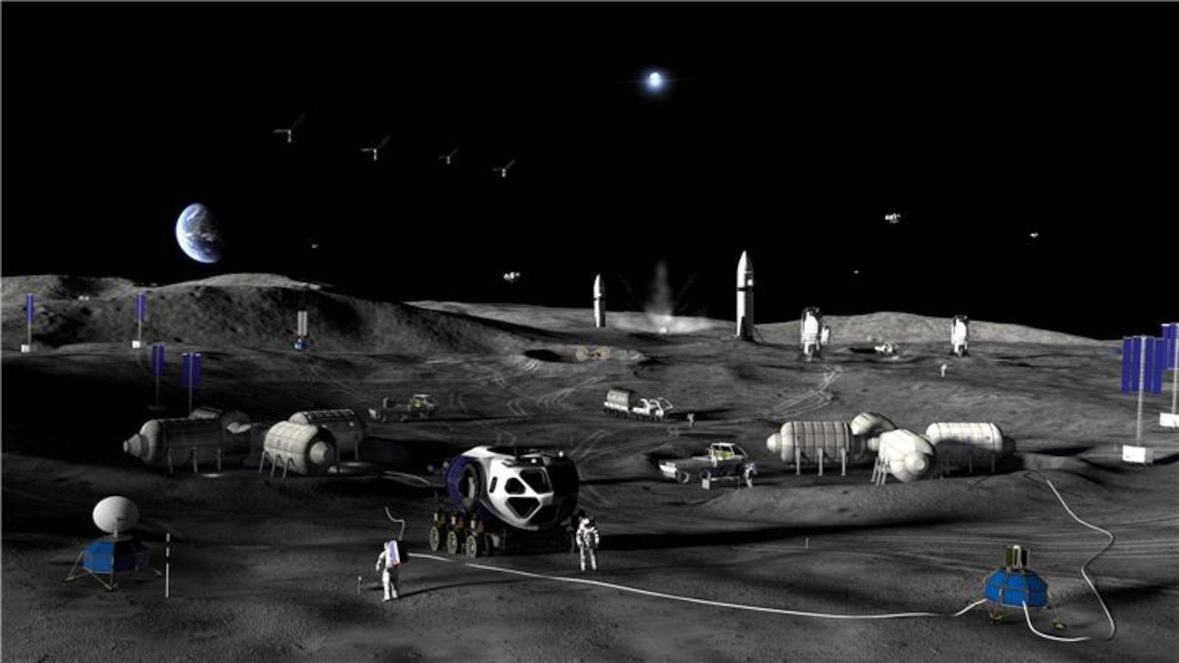 EEUU detalla su plan para la primera base lunar: la NASA y Blue Origin ...