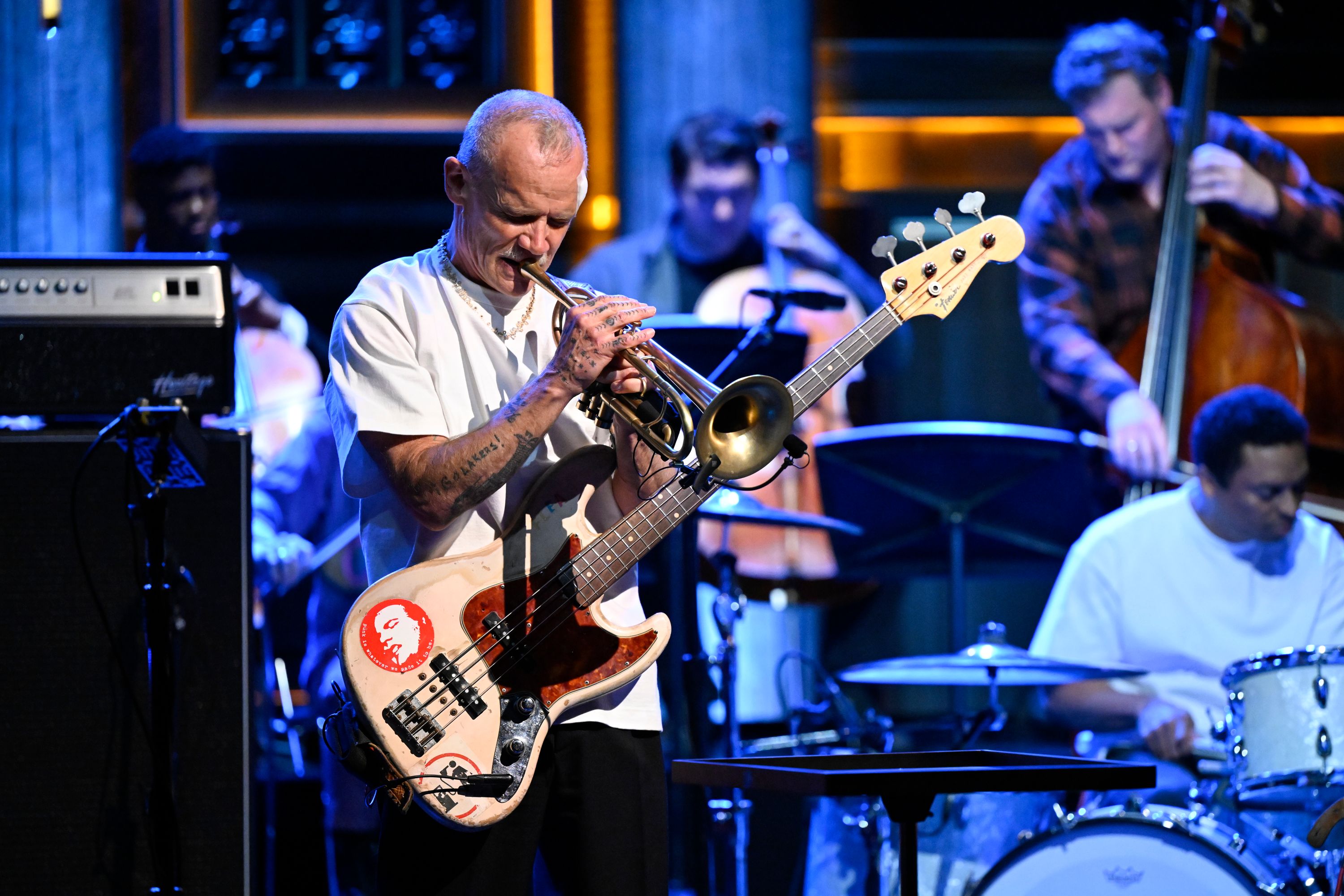 Watch Flea cover Frank Ocean on Fallon