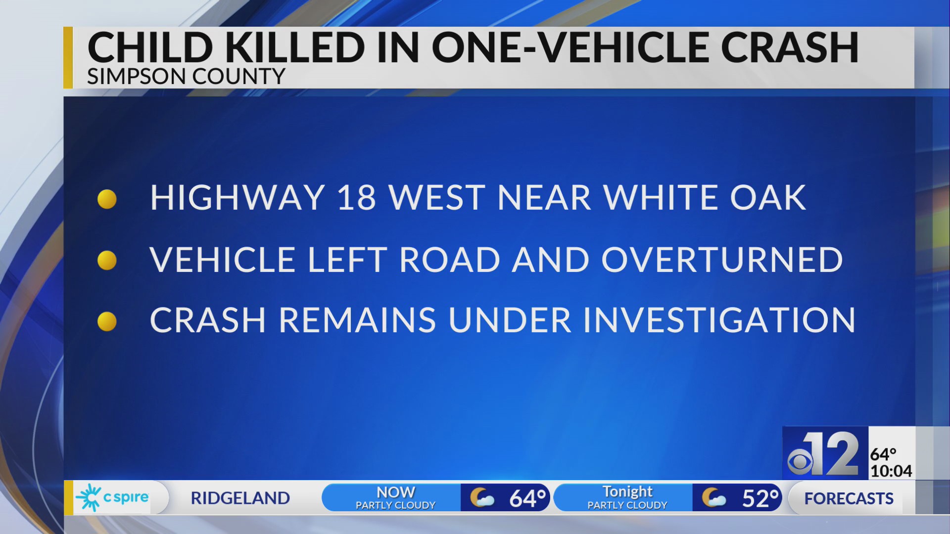 Child dies after Smith County crash
