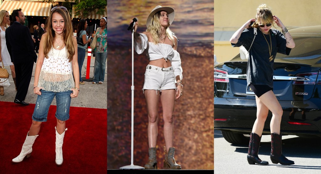 Miley Cyrus' best western boot moments through the years