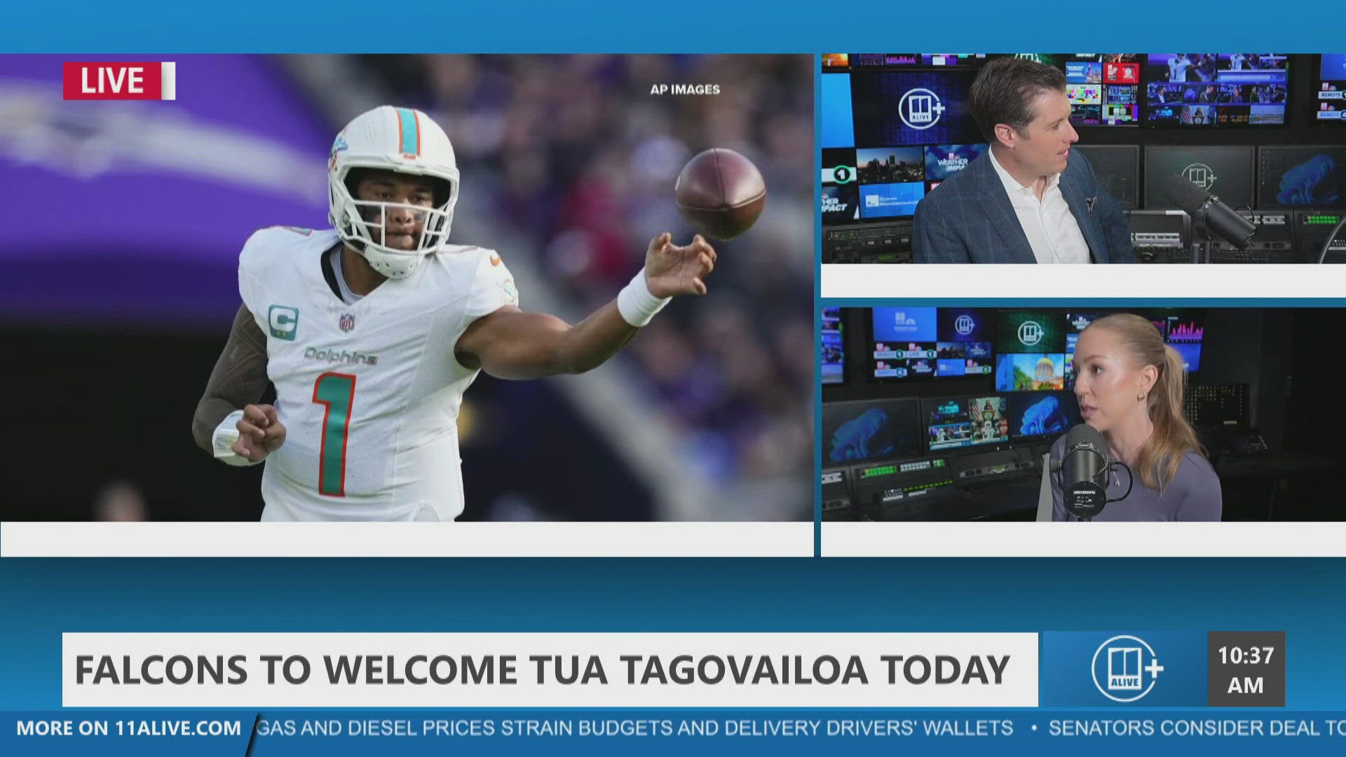 Falcons to welcome Tua today
