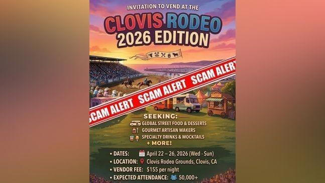 Clovis Rodeo Association warns of online scam offering fake food vendor ...